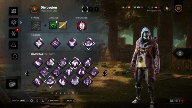 DBD Legion Builds [Januar 2023] - Youstroyer