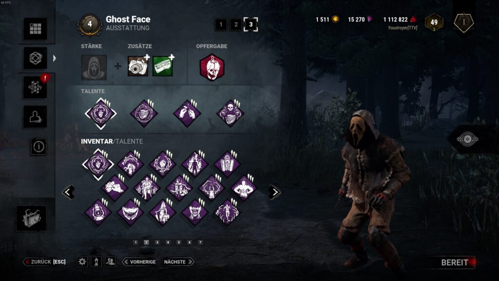 DBD Ghost Face Build [Januar 2023]